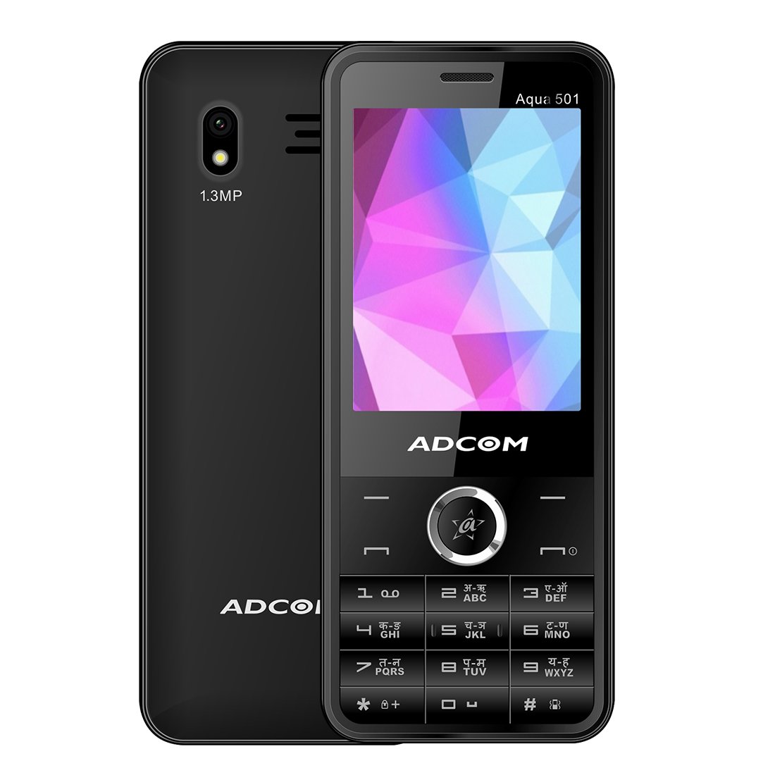 501 Dual Sim Mobile Phone (Black) | Adcom India :)