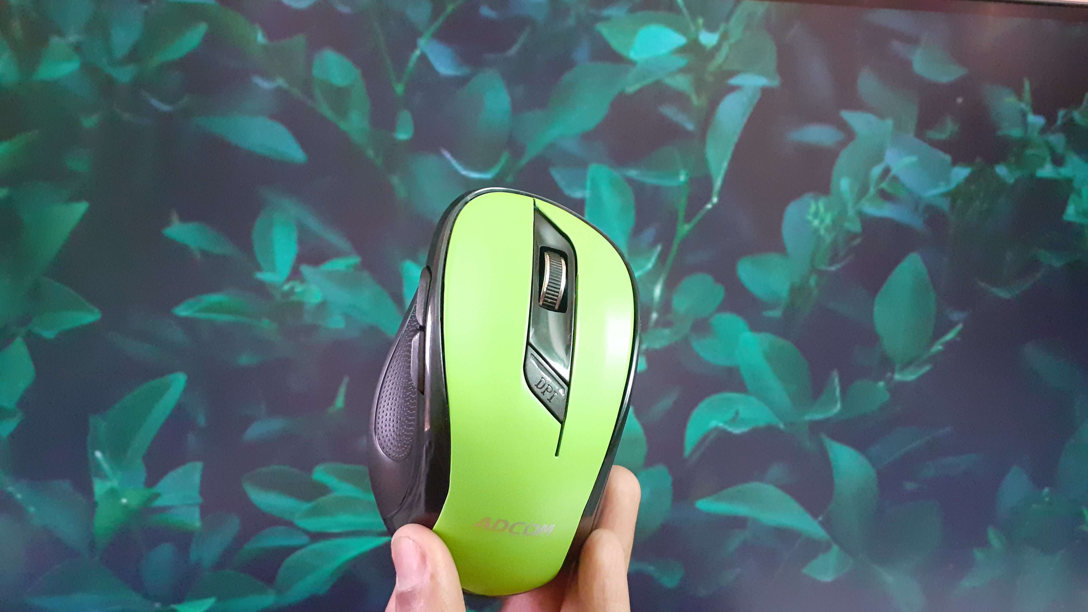 6D Slim Wireless Optical Super Mouse with 2.4GHz Nano Receiver (Green ...