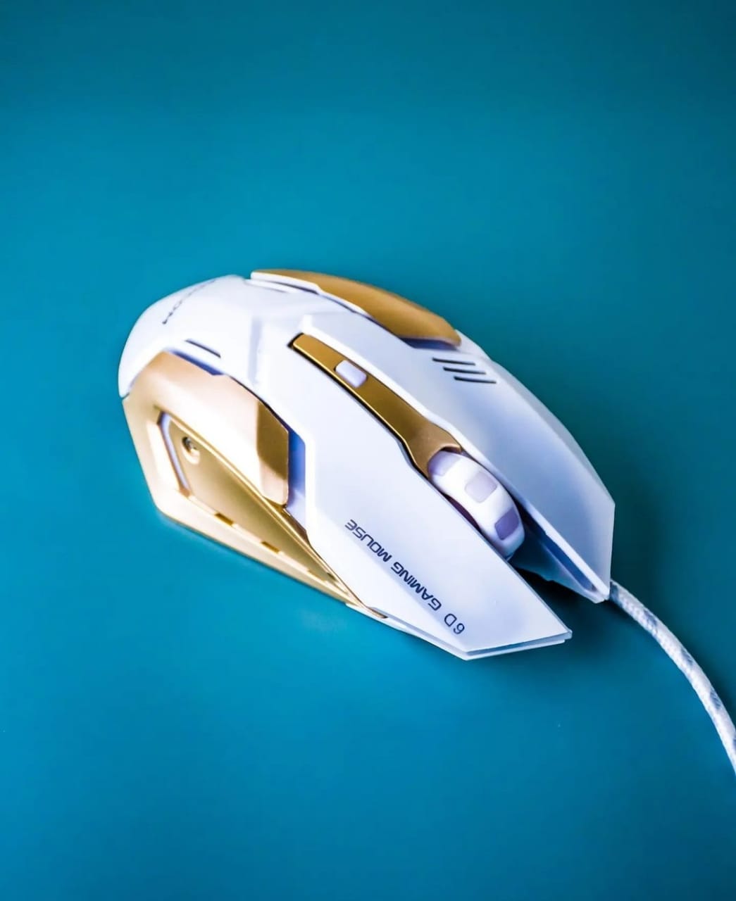 Maverick RBG LED 6D USB Wired Gaming Optical Mouse (White/Gold) | Adcom ...