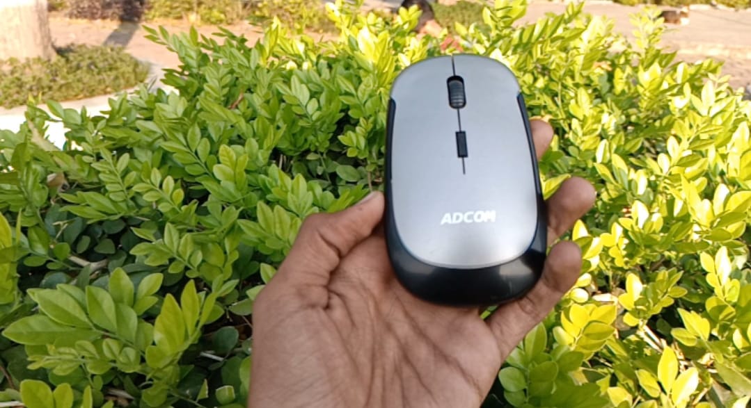 4D Slim Wireless Mouse with Nano Receiver (Metal Grey) | Adcom India :)