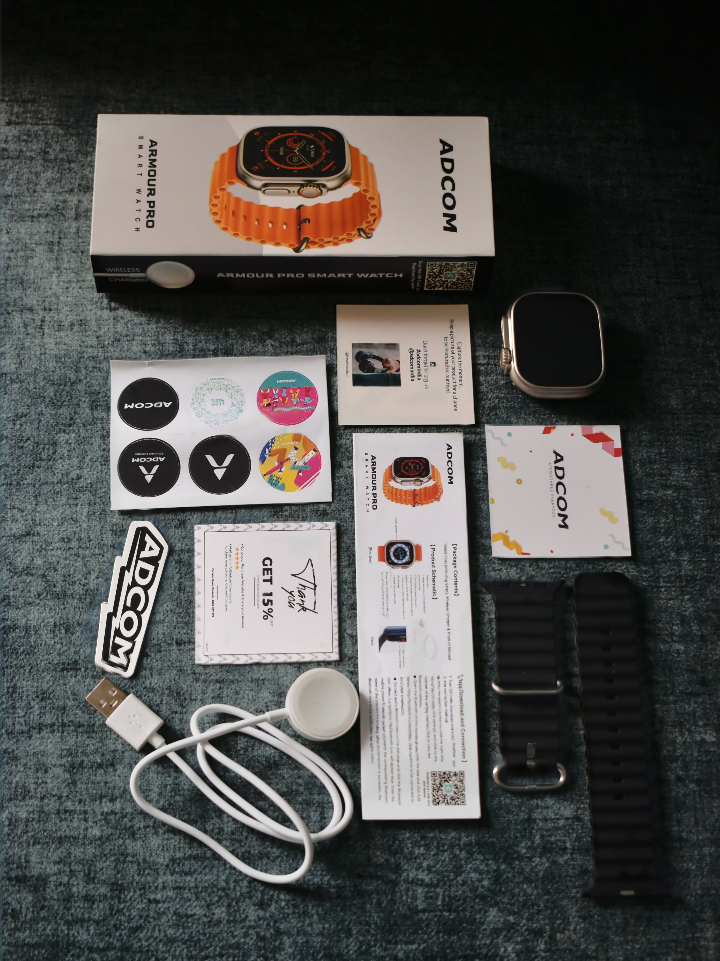 Adcom Armour Pro Smartwatch with Bluetooth Calling | Adcom India :)