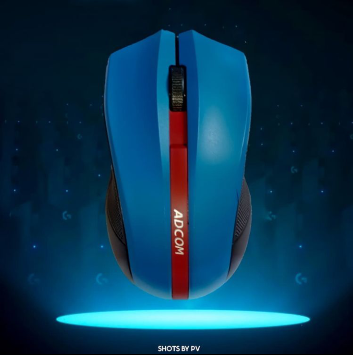 AD-1145 USB Wired 3D Optical Mouse (Matte Blue, Large Size) | Adcom ...