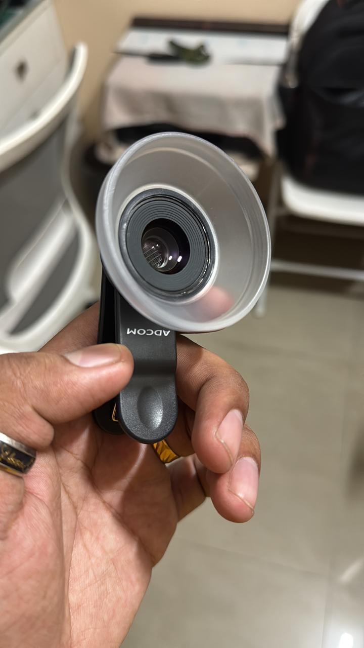 Professional HD 15x Macro Mobile Phone Camera Lens (Black) | Adcom India :)