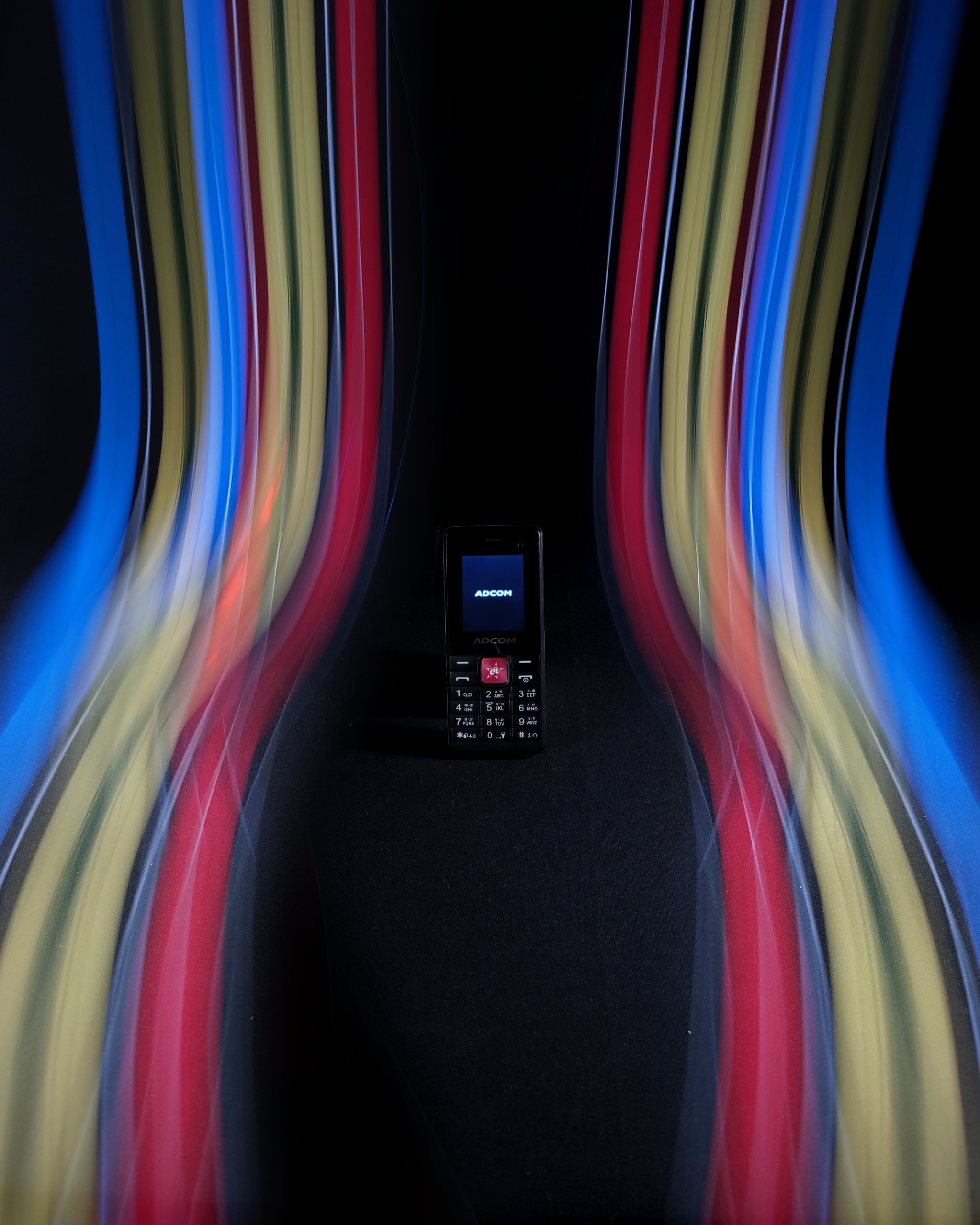 J1 Dual Sim Mobile Phone (Black/Red) | Adcom India :)