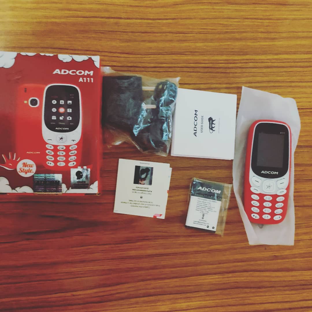 A111 Dual Sim Mobile Phone (Red) | Adcom India :)