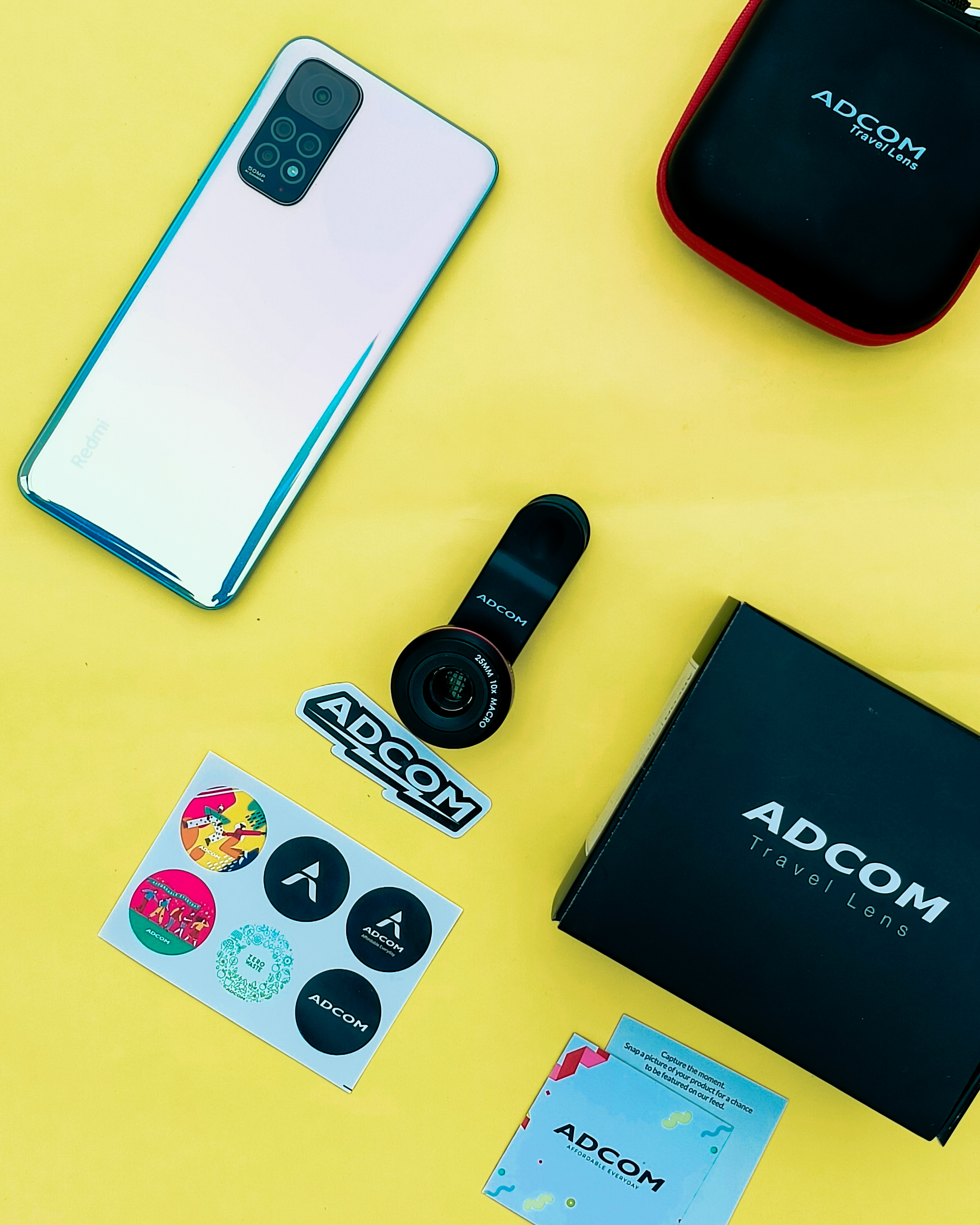 Professional HD 10x Macro Mobile Phone Camera Lens (Black) | Adcom India :)