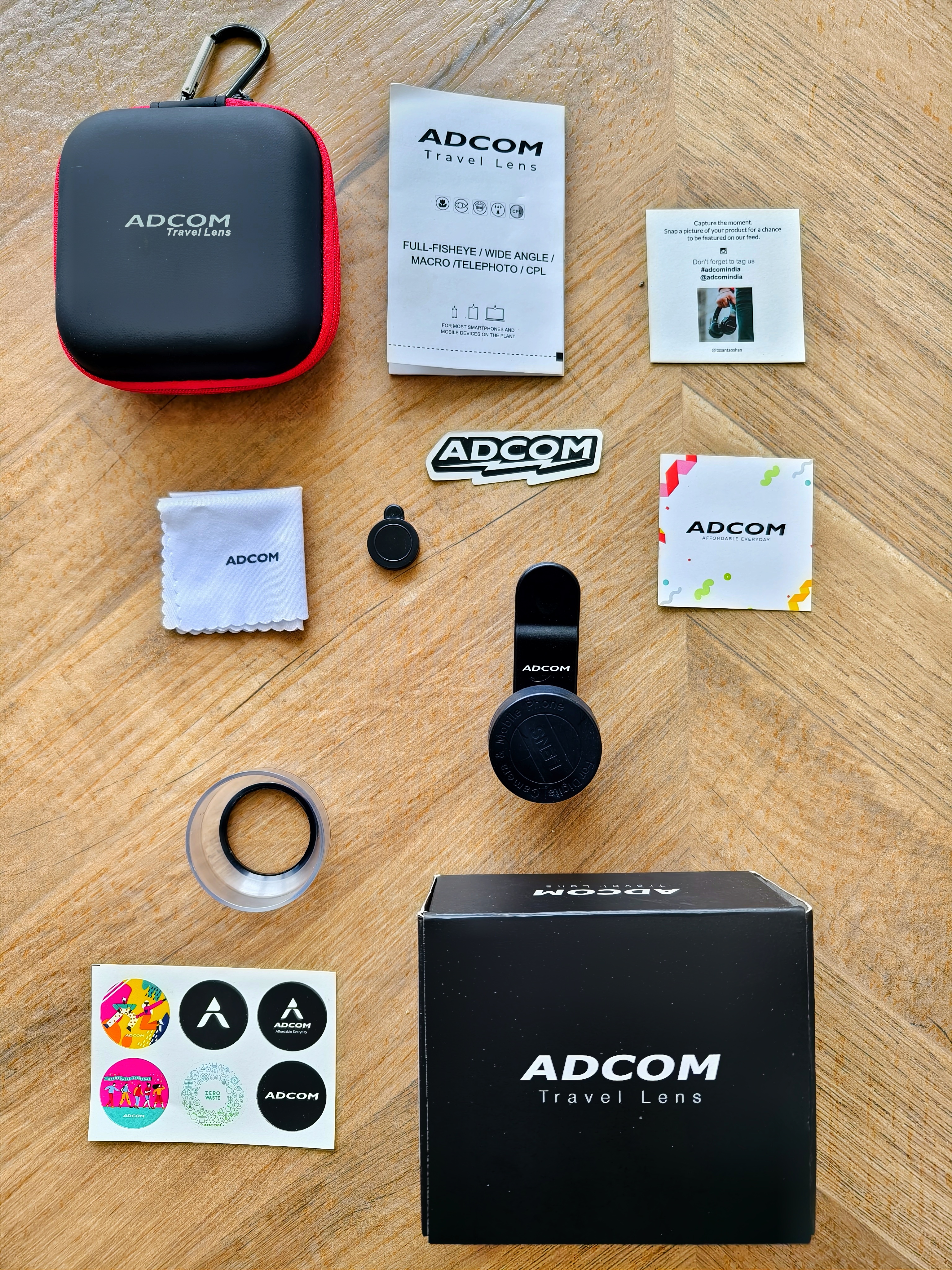 Professional HD 10x Macro Mobile Phone Camera Lens (Black) | Adcom India :)