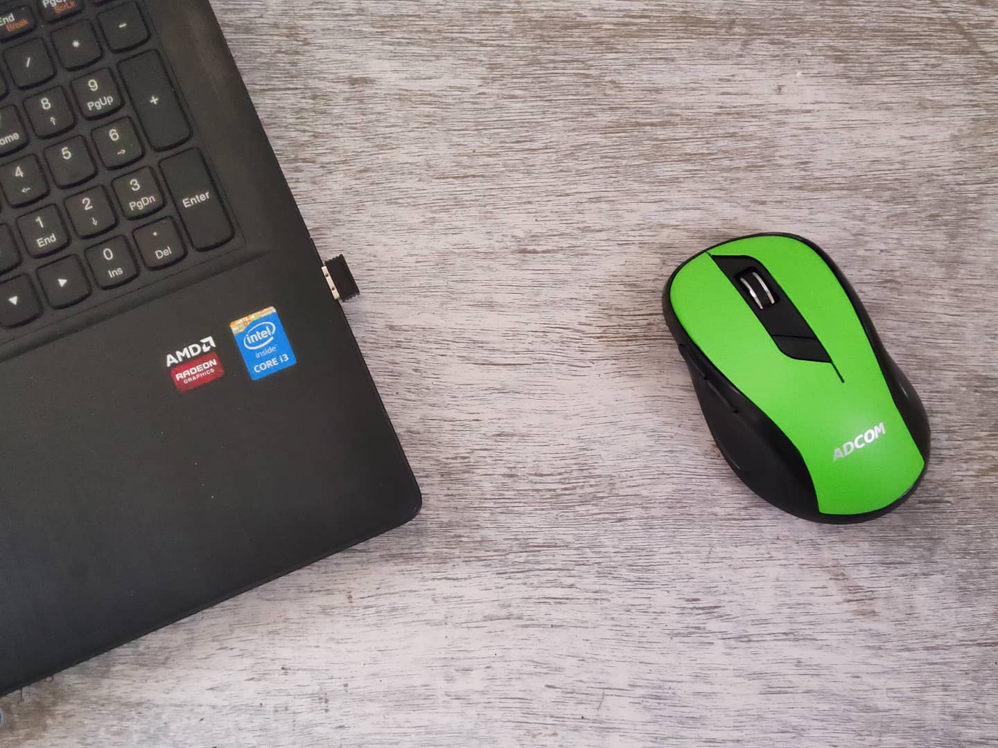 6D Slim Wireless Optical Super Mouse with 2.4GHz Nano Receiver (Green ...