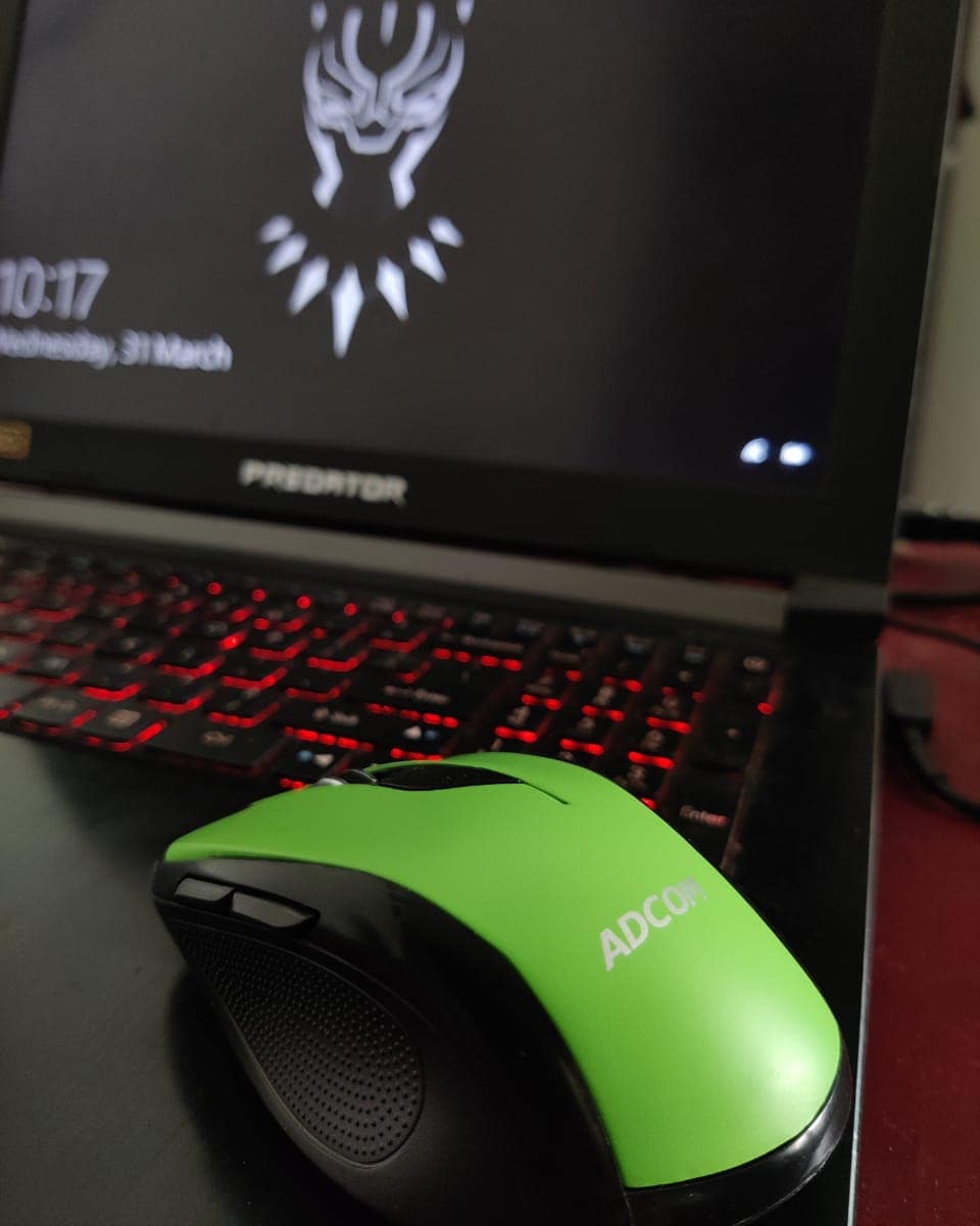 6D Slim Wireless Optical Super Mouse with 2.4GHz Nano Receiver (Green ...