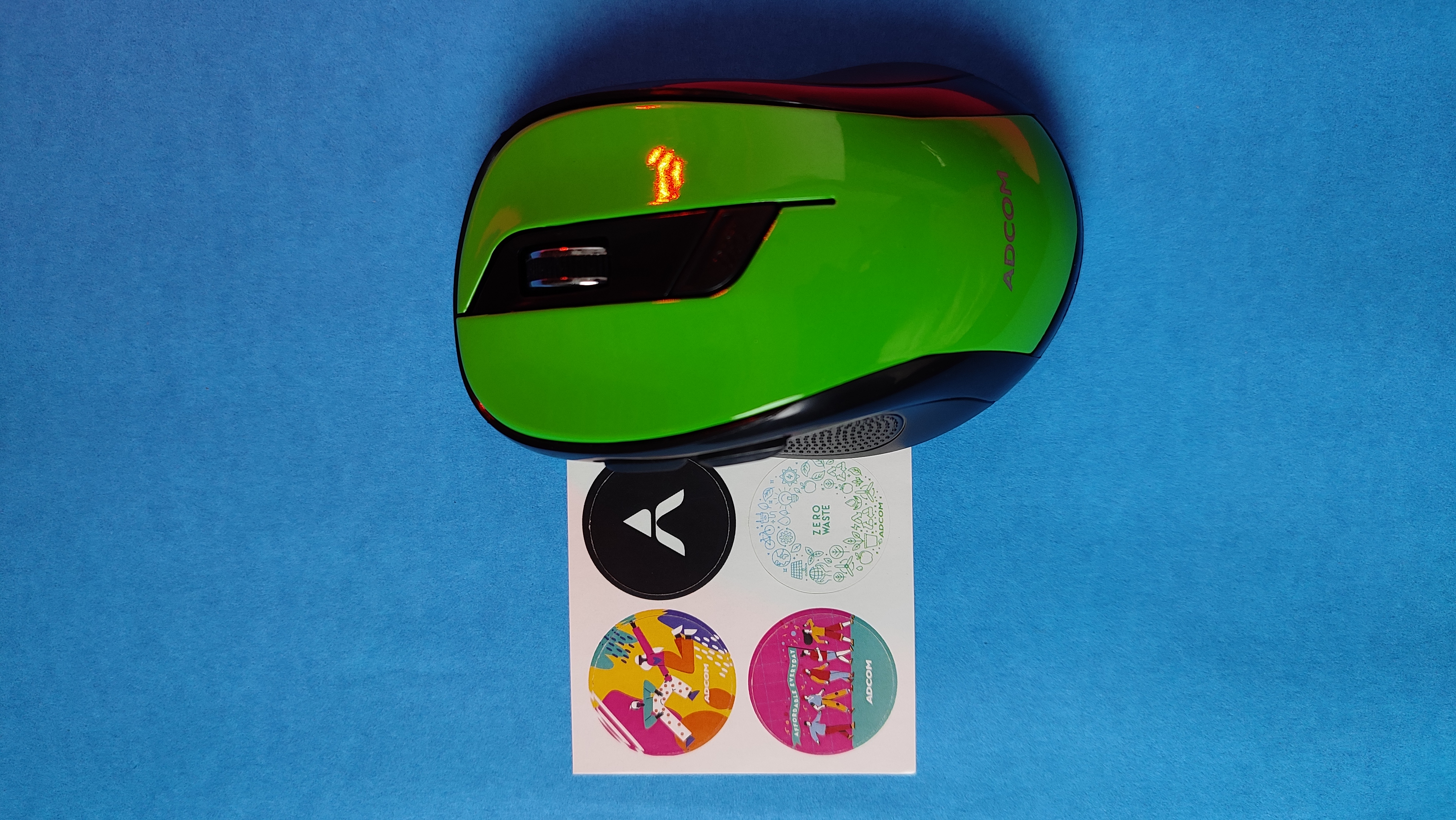 6D Slim Wireless Optical Super Mouse with 2.4GHz Nano Receiver (Green ...