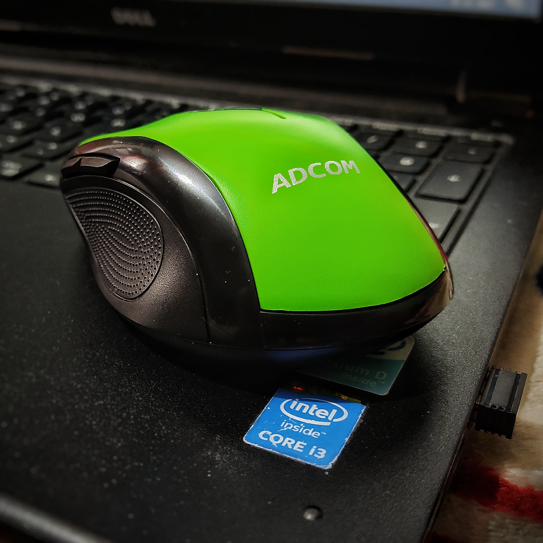 6D Slim Wireless Optical Super Mouse with 2.4GHz Nano Receiver (Green ...